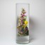 Randall Grubb "Garden Wall" flowers and rocks tall glass column glass ...