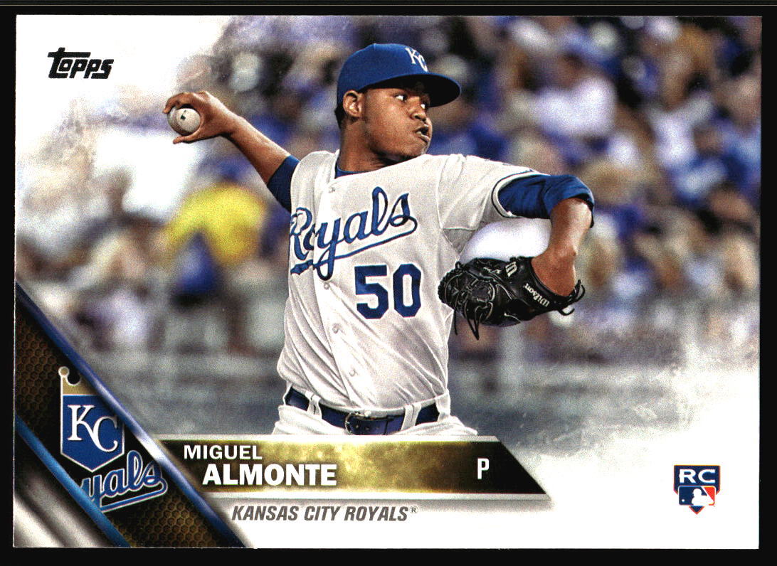 2016 Topps Miguel Almonte Rookie #606 Kansas City Royals | eBay