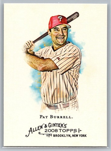 2008 Topps Allen & Ginter Baseball #286 Pat Burrell Philadelphia ...