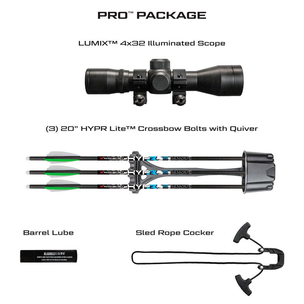 Killer Instinct Hunting Fuel 415 Crossbow Pro Package Kit with RDC ...