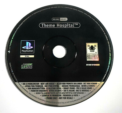 Sony Playstation 1 PS1 Theme Hospital SLES 00627 Demo Rare Bullfrog ...