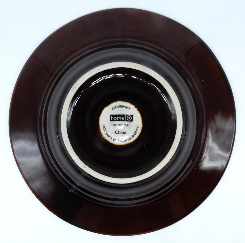 Target Home Stoneware TORTOISE SHELL Rimmed Bowls & Dinner Plates | eBay