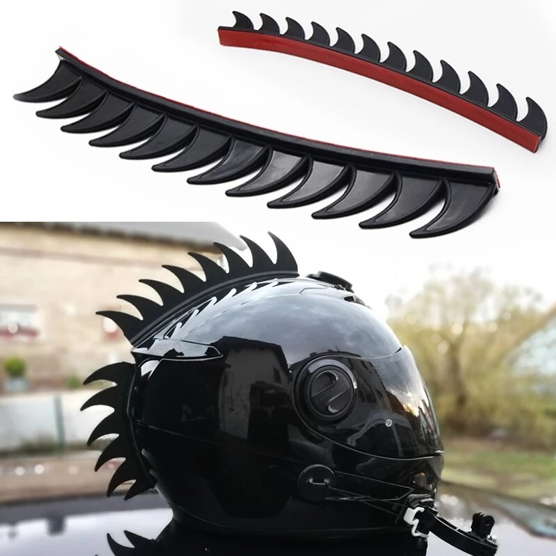 Upgrade Your Helmet Style with Rubber Mohawk Spikes and Multiple Color ...