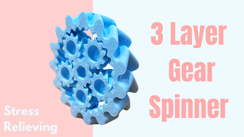 3D Printed Fidget Spinner OR Circle Toy For Stress Relief Toys Gift ...
