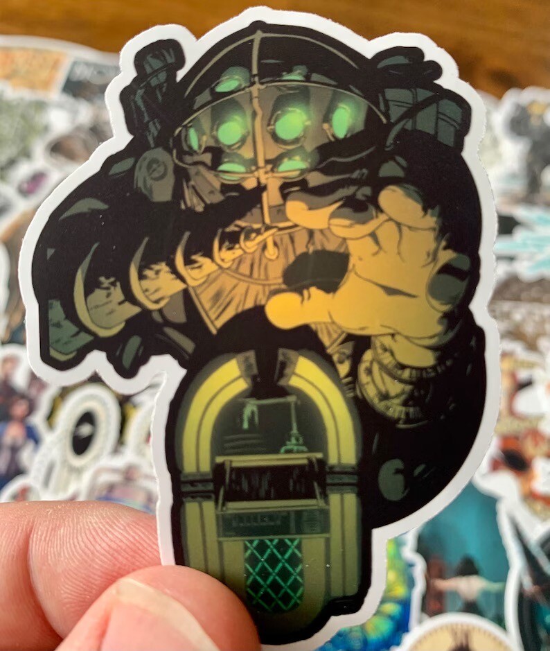 Bioshock Sticker Pack - 25/50 Stickers - Vinyl Decal Infinite Big Daddy ...