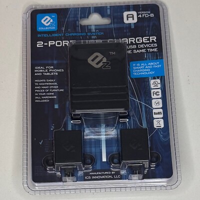 ICS Innovation EZ Collection 2-Port USB Charger Mount Charging System ...