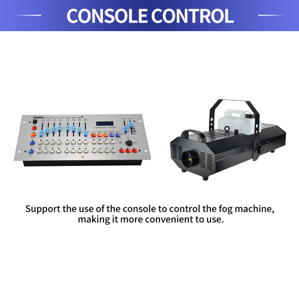 3000W DMX Fog Machine Stage Fogger Smoke Machine DJ Fog Smoke Effect w ...