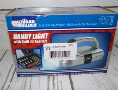 New American Builder Roadside Handy Light Flashlight w Built in Tool ...