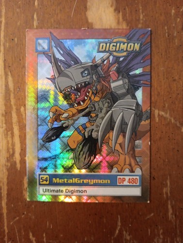 1999 Vintage Holographic Metalgreymon Card. Shipped In Sleeve ungraded ...