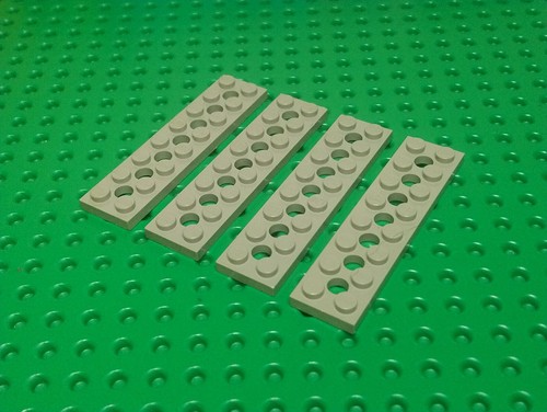 Lego Technic Plate 2x8 with 7 holes [3738] Light Grey x4 | eBay