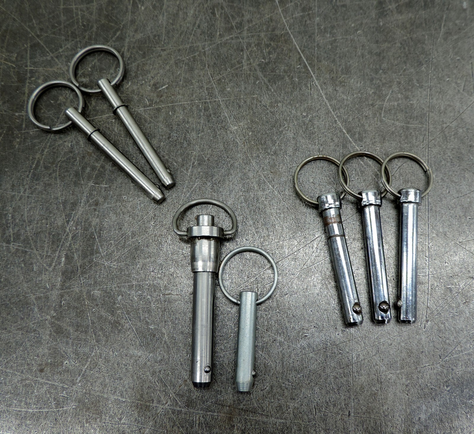 Lot of (7) Assorted Size Avibank Used Ball Lock QuickRelease Marine F ...