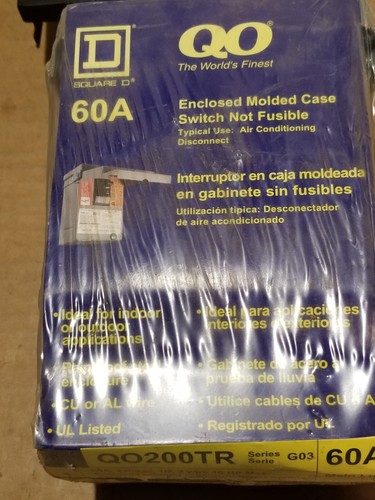 Square D - 60A 240V Enclosed Circuit Breaker Disconnect QO200TR | eBay
