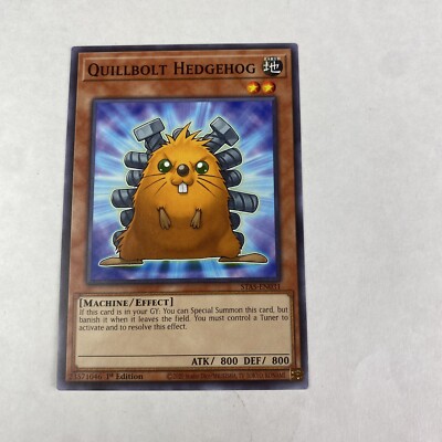 Yugioh Quillbolt Hedgehog Stas-en0312 Player Starter Set 1st Edition ...