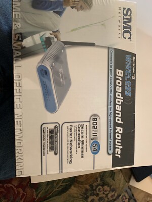 SMC Wireless 54mbps Broadband Router 802.11g Secure Wireless Connection ...
