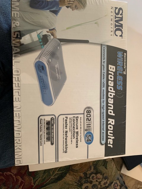 SMC Wireless 54mbps Broadband Router 802.11g Secure Wireless Connection ...