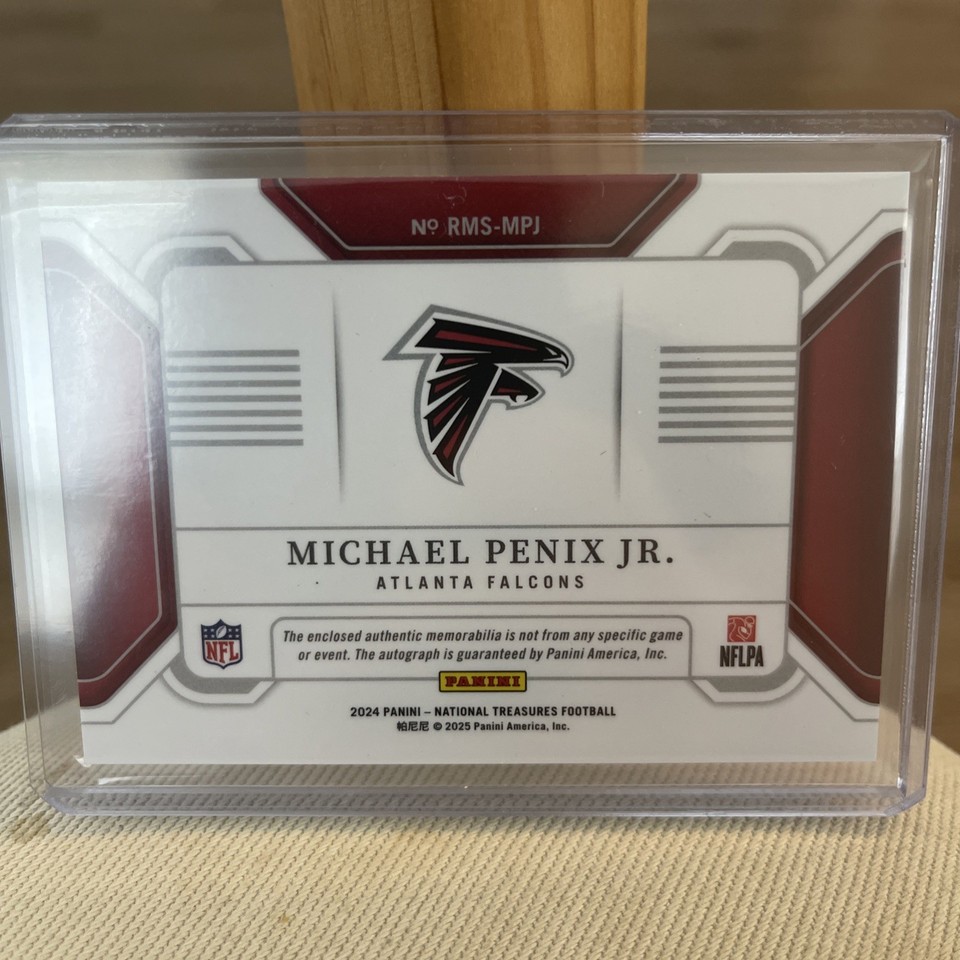 Michael Penix Jr. 2024 National Treasures #RMS-MPJ RC Patch AUTO 4/99 ...