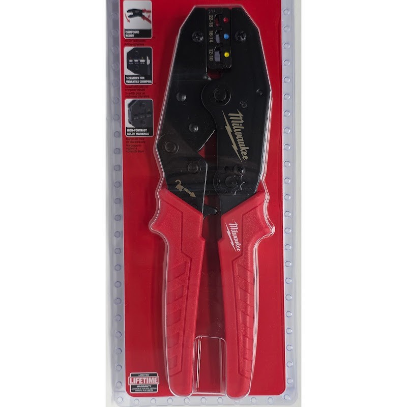 Milwaukee 48-22-3084 Ratcheting Insulated Terminals Crimper | eBay