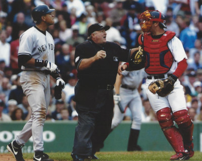MLB Baseball Red Sox Jason Varitek vs ARod Before Fight Photo Picture ...