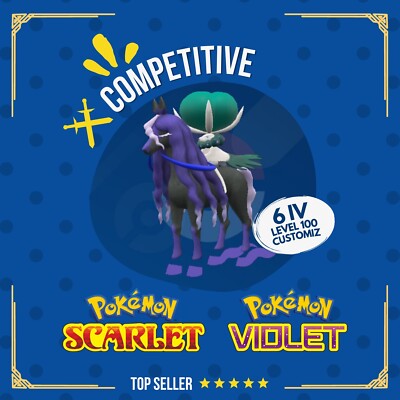 Calyrex Shadow Rider 6 IV Competitive Pokémon Scarlet Violet OT Level ...