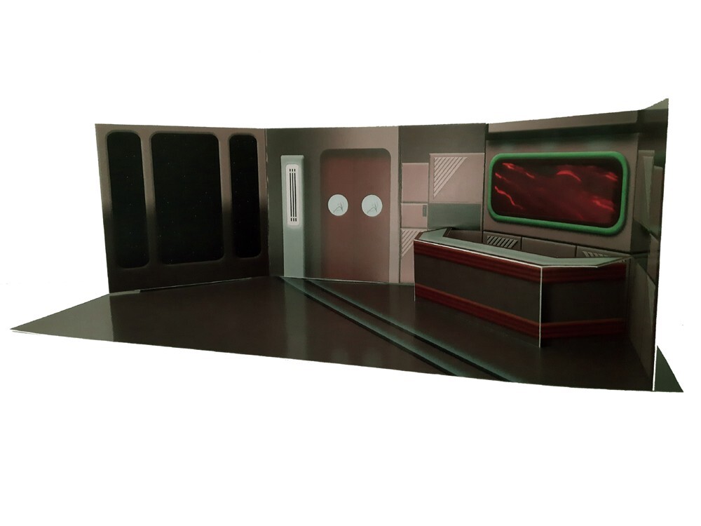 Star Trek TNG Ten Forward Bar Custom Playset 3.75 scale ReAction ...