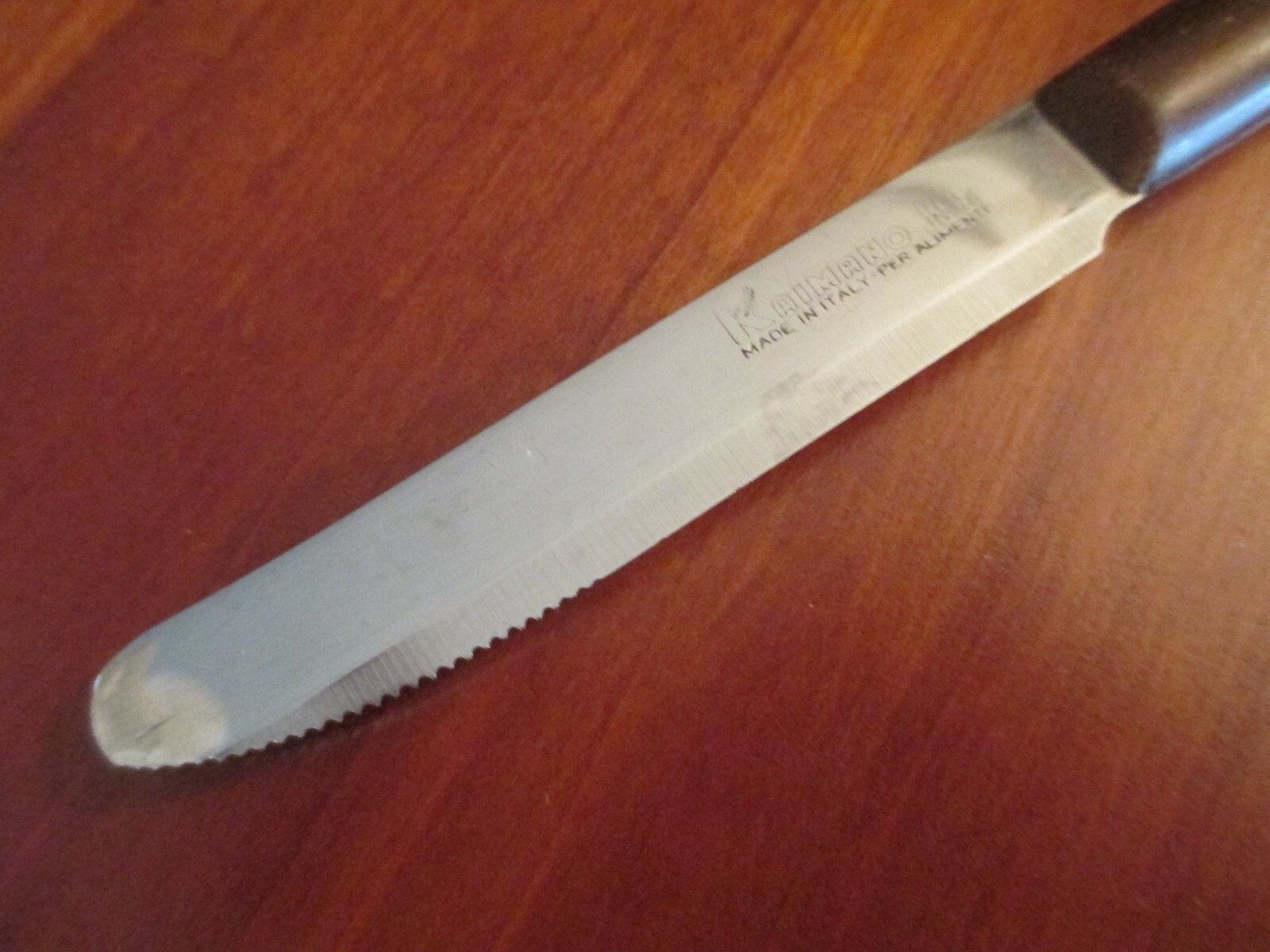 Kaimano 7 1/2-inch serrated steak knife Inox made in Italy per Alimenti ...