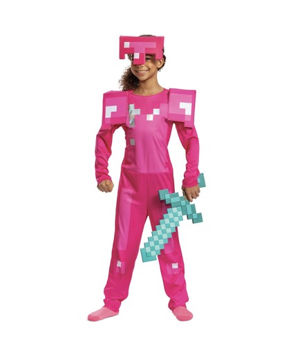Minecraft Kids Armor Pink Costume Size L (10-12) | eBay