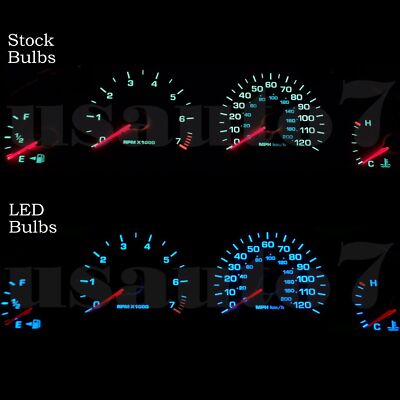 Dash Cluster Gauge AQUA BLUE LED LIGHT BULB KIT For 98-04 Dodge ...