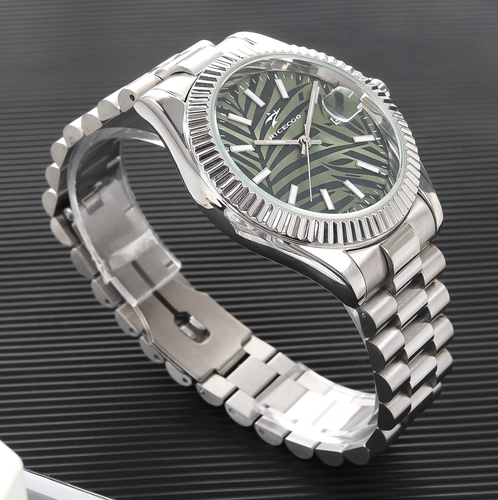 40MM RICECGO Luxury Quartz Men's Watch Stainless Steel Classic ...