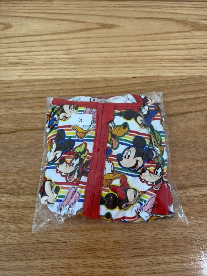 Disney Bamboo Footed Sleeper with Mickey Mouse Print and Two Way Zipper ...