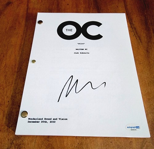 Adam Brody signed The O.C. pilot script full 54 pages ACOA Autograph ...
