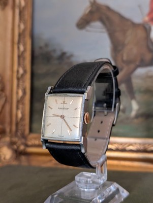 1950s Jaeger-LeCoultre JLC Mens Tank Dress Watch Manual Wind Vintage ...
