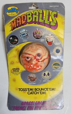 Vintage CRACK HEAD Madballs Series 1 AmToy 1985 Complete SEALED ON CARD ...