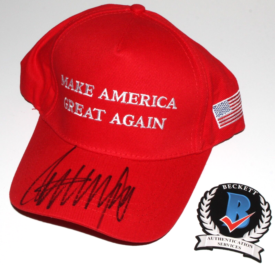 PRESIDENT DONALD J. TRUMP SIGNED MAKE AMERICA GREAT AGAIN MAGA HAT ...