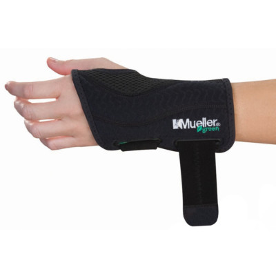 Mueller Green Fitted Left Hand Wrist Brace - Black | eBay