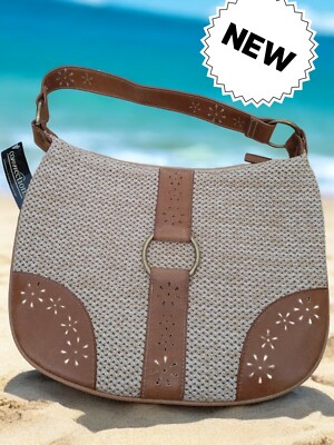 Textured Leather Connections Purse Bag | eBay