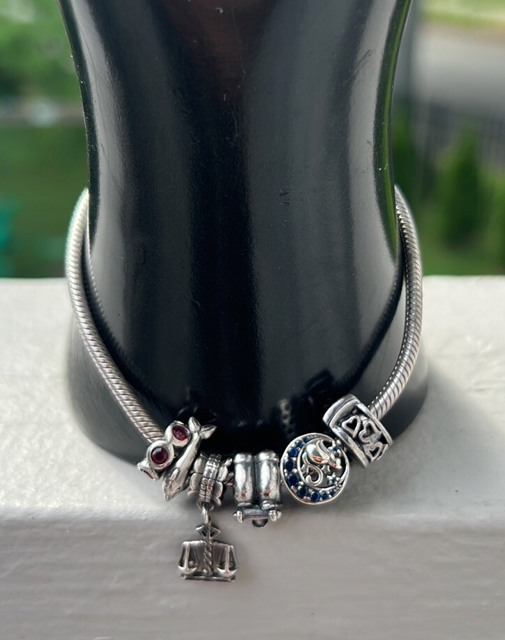 QG Thailand 925 sterling silver beads charms Snake br… - Gem