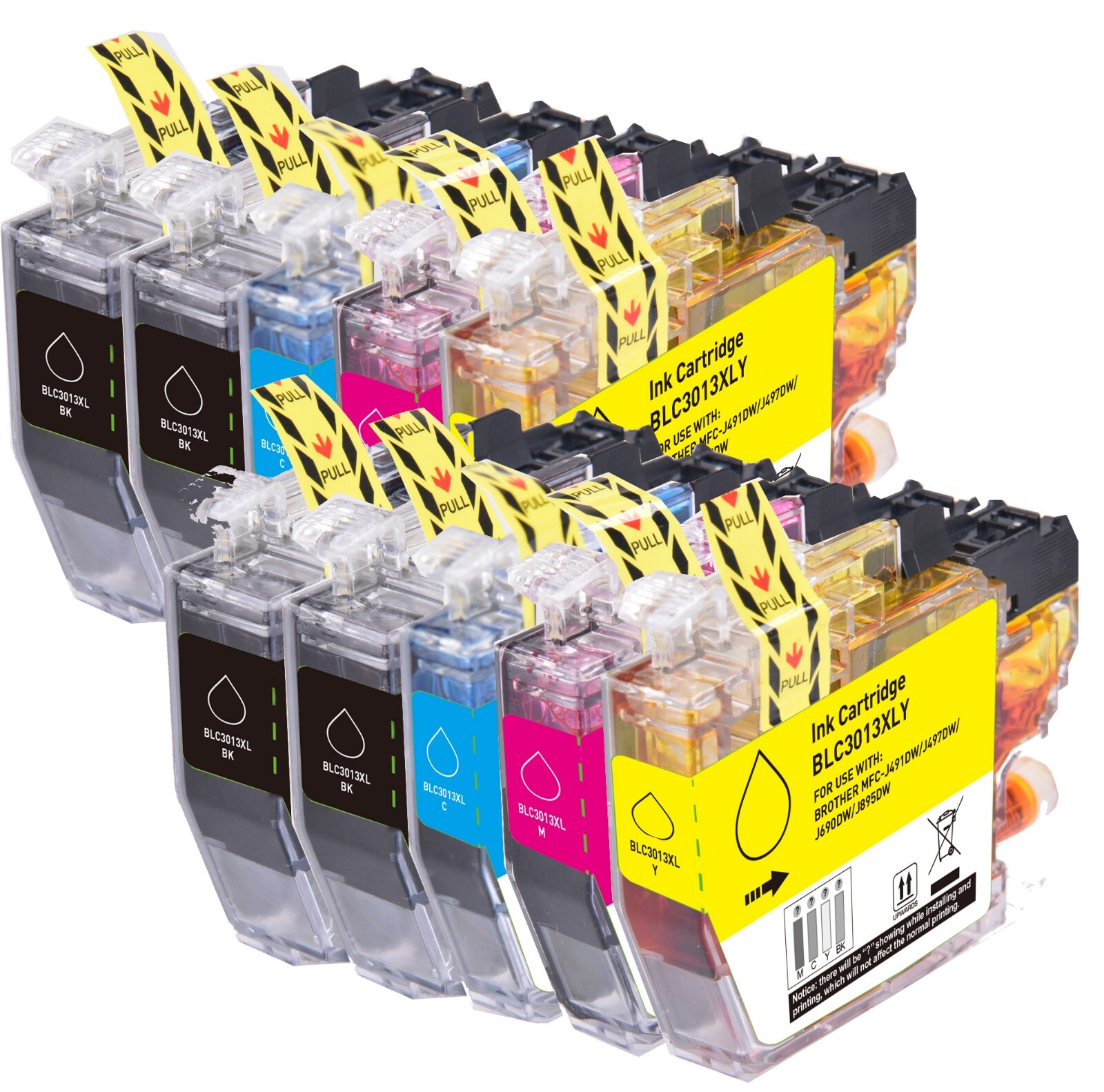 10 PK Premium Ink fits Brother LC3013 Series MFC-J497DW MFC-J690DW MFC ...