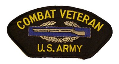 COMBAT VETERAN U S ARMY with COMBAT INFANTRY BADGE PATCH - Color ...