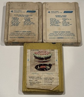 Rolling Stones 4 Track Cartridges Let It Bleed, December’s Children ...