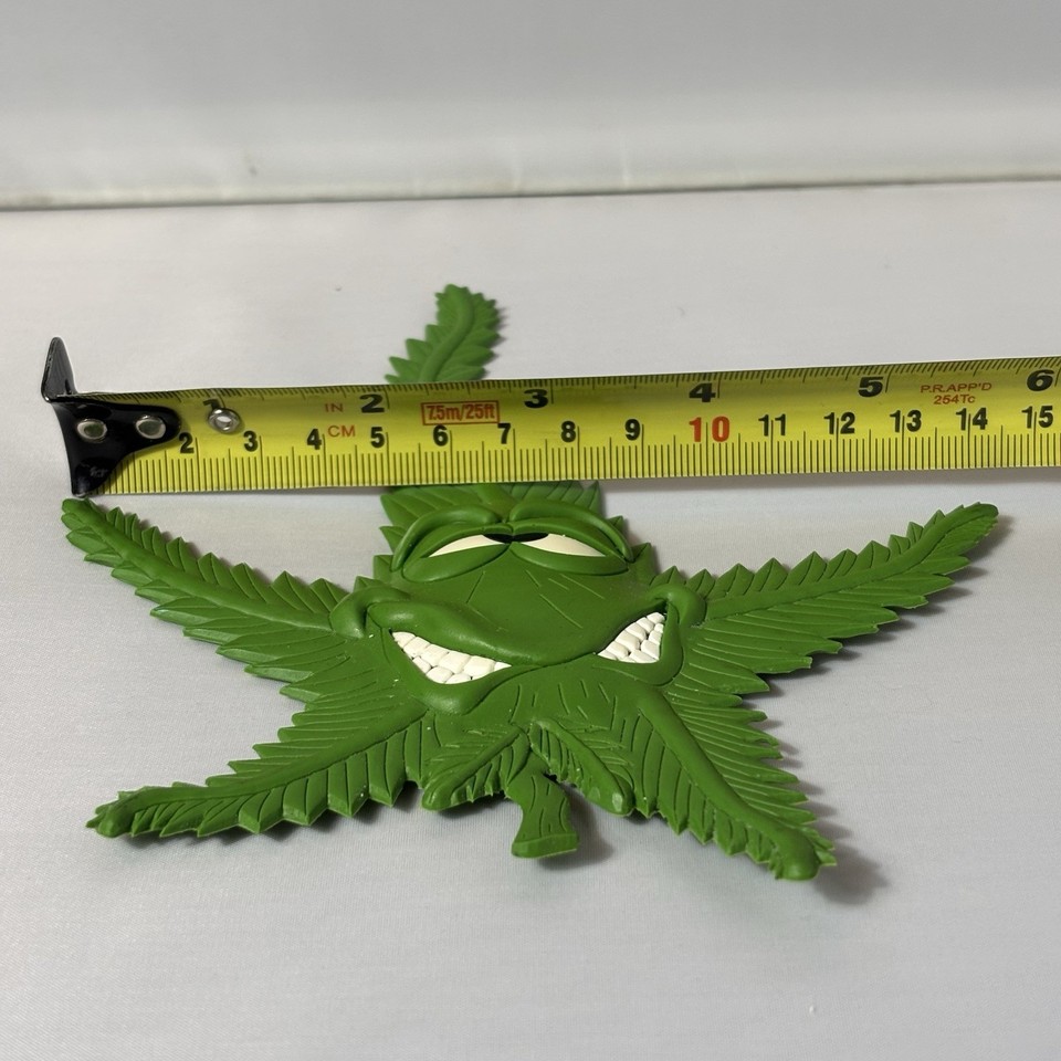 Cannabis Rubber Magnet Funny Weed Marijuana Leaf Stoned Face 7” | eBay