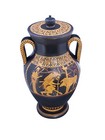Dionysus Ariadne & Satyrs Amphora Vase Copy Ancient Greek Pottery ...