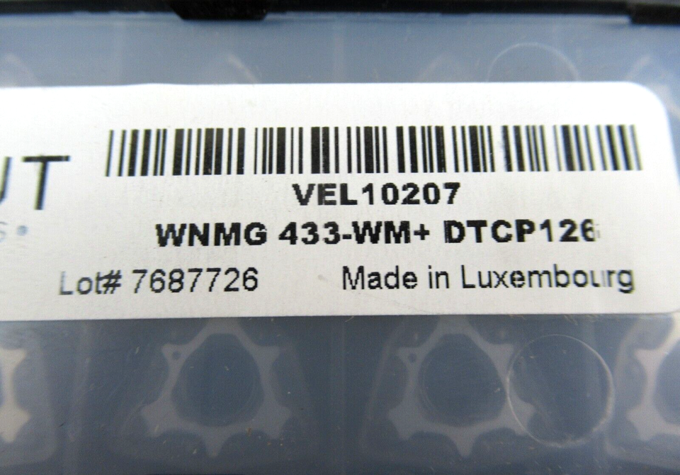 (10) EURCUT Turning Inserts WNMG 433-WM+ DTCP126 (NOS) ~ Made in ...