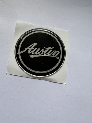 Austin Script Resin Badge 48 Mm Self Adhesive (b2) | eBay Australia