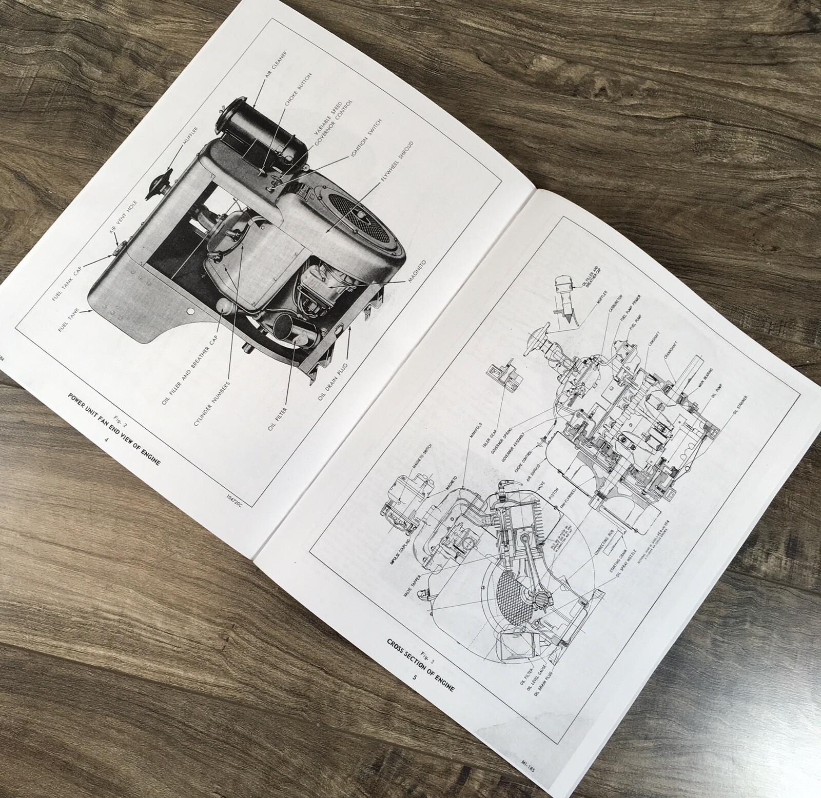 Wisconsin Ve4 Vf4 Engine Service Repair Operators Parts Manual Owners ...