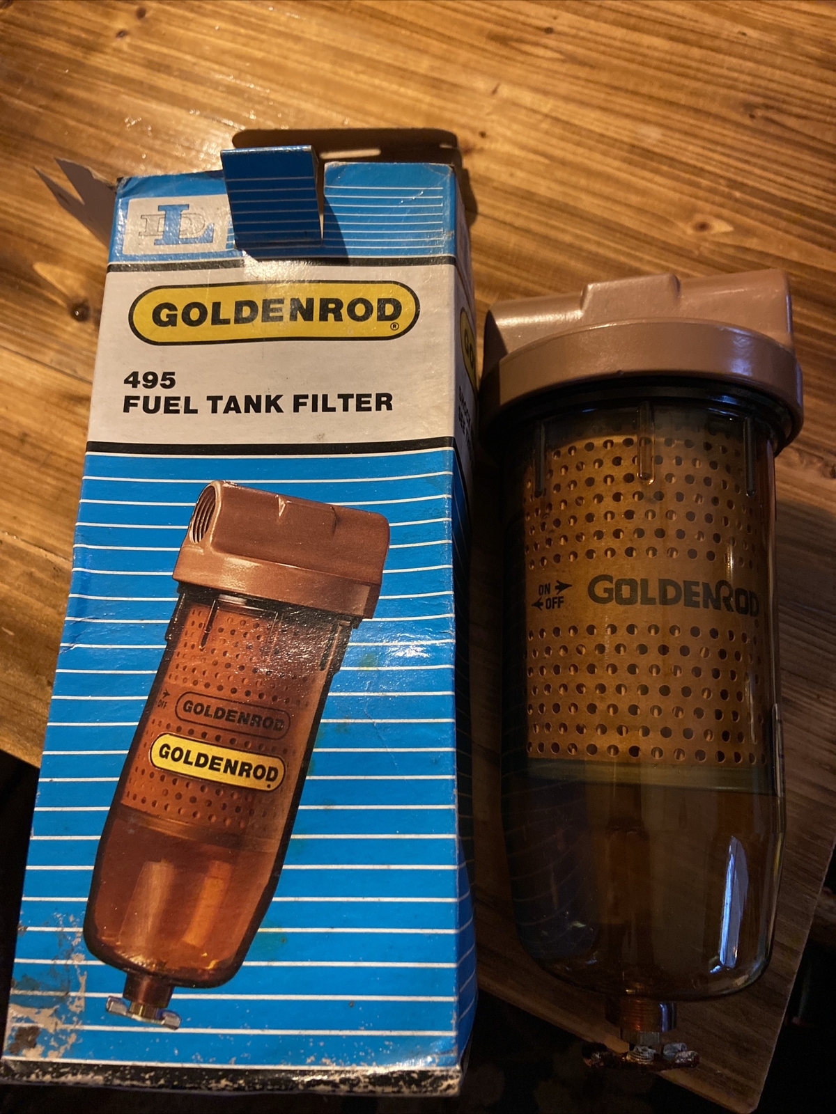 GOLDENROD 495 Bowl Fuel Tank Filter with 1" NPT Top Cap | eBay