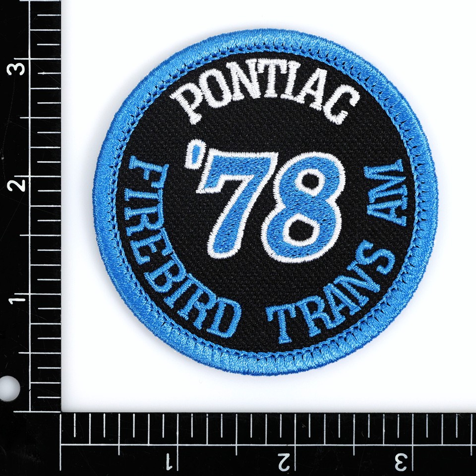 1978 Pontiac Firebird Trans Am Embroidered Patch Black/Aqua Iron-On Sew ...