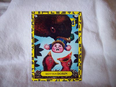 2011 Garbage Pail Kids Flashback series 2 - Rotten Robin 58b - Yellow ...