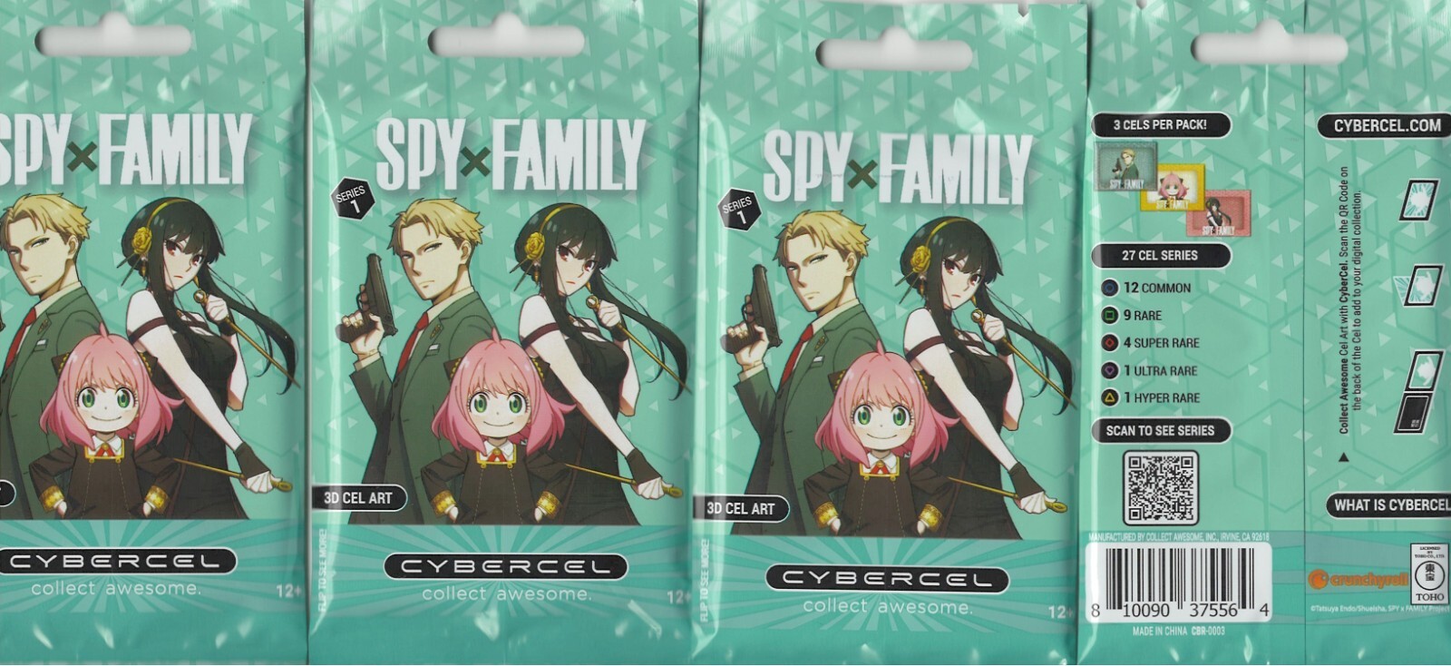 Cybercel Spy x Family Trading Cards Series 1 (4 Pack lot Set) TCG CCG ...