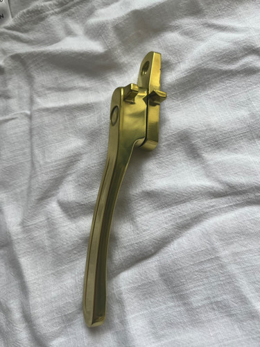 Non locking LH Nordic Cockspur Window Handle Jeld Wen John Carr Brass ...