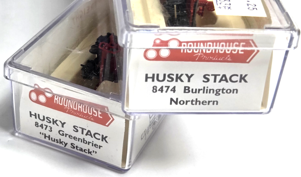 Roundhouse 8474 N-Scale BN & Greenbriar Husky Stack Cars - NO Defects ...